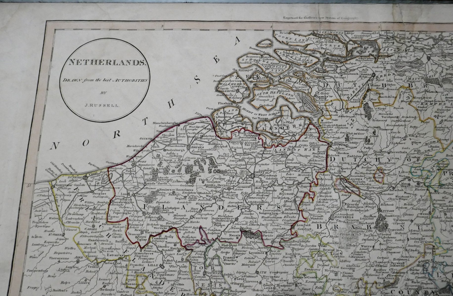 Netherlands Drawn From The Best Authorities Old Map 1801