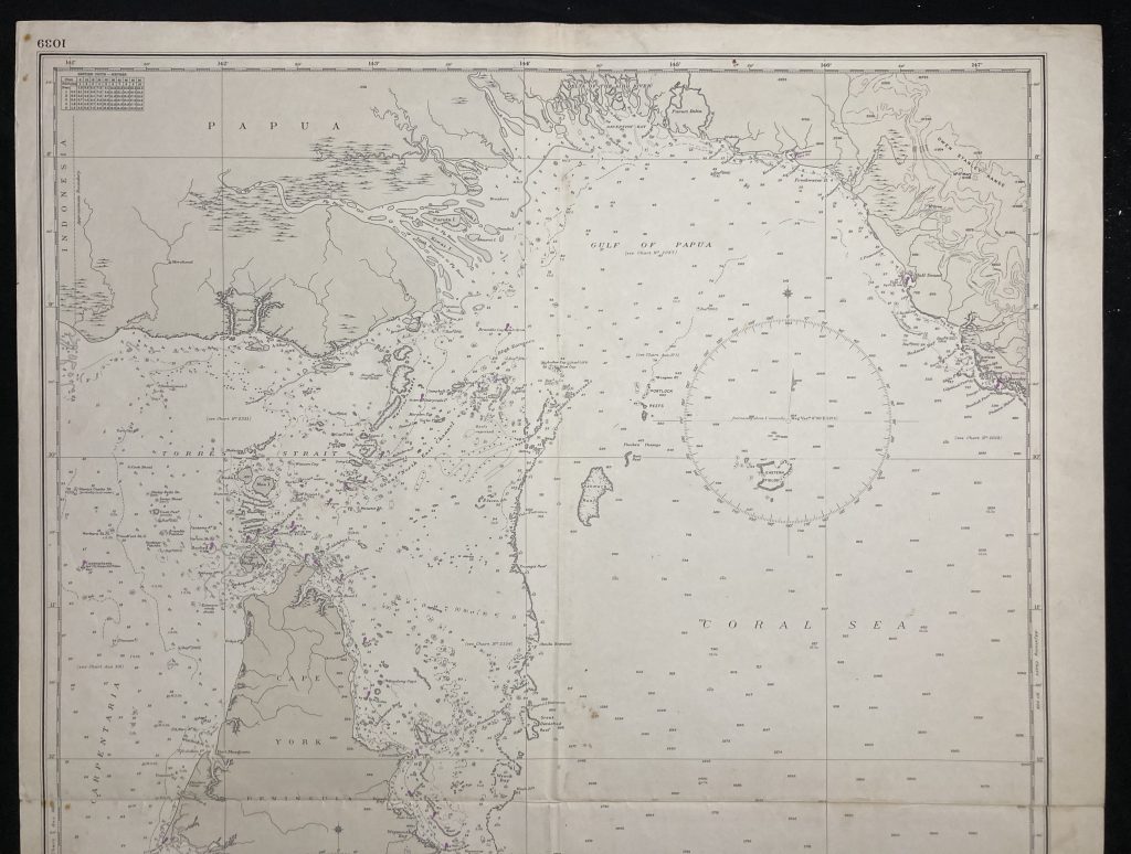 Nautical Chart Cooktown Booby Islands Port Moresby Australia Admiralty 1972