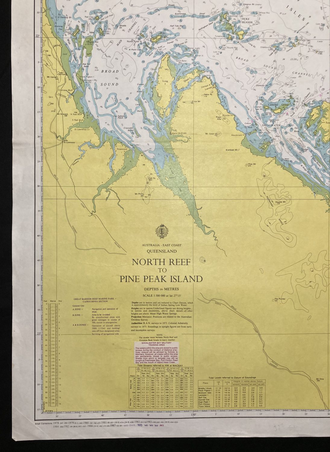 Nautical Chart North Reef to Pine Peak Island Western Australia AUS 367 ...