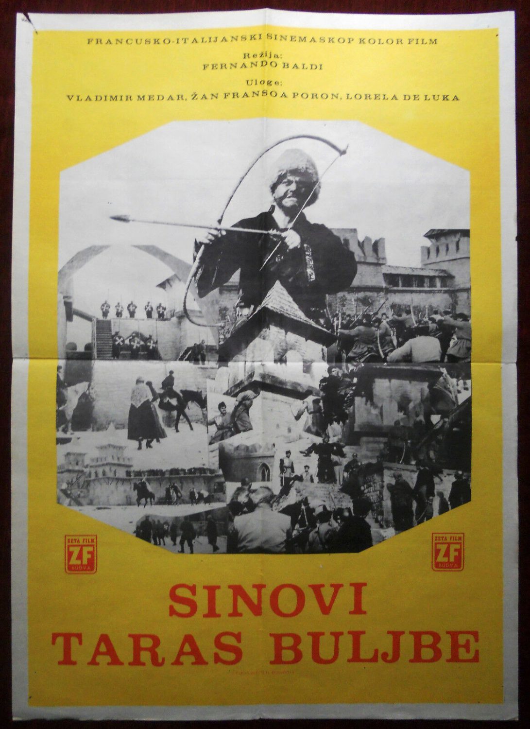 1963 Original Movie Poster Taras Bulba Ferdinando Baldi Gogol Russia ...