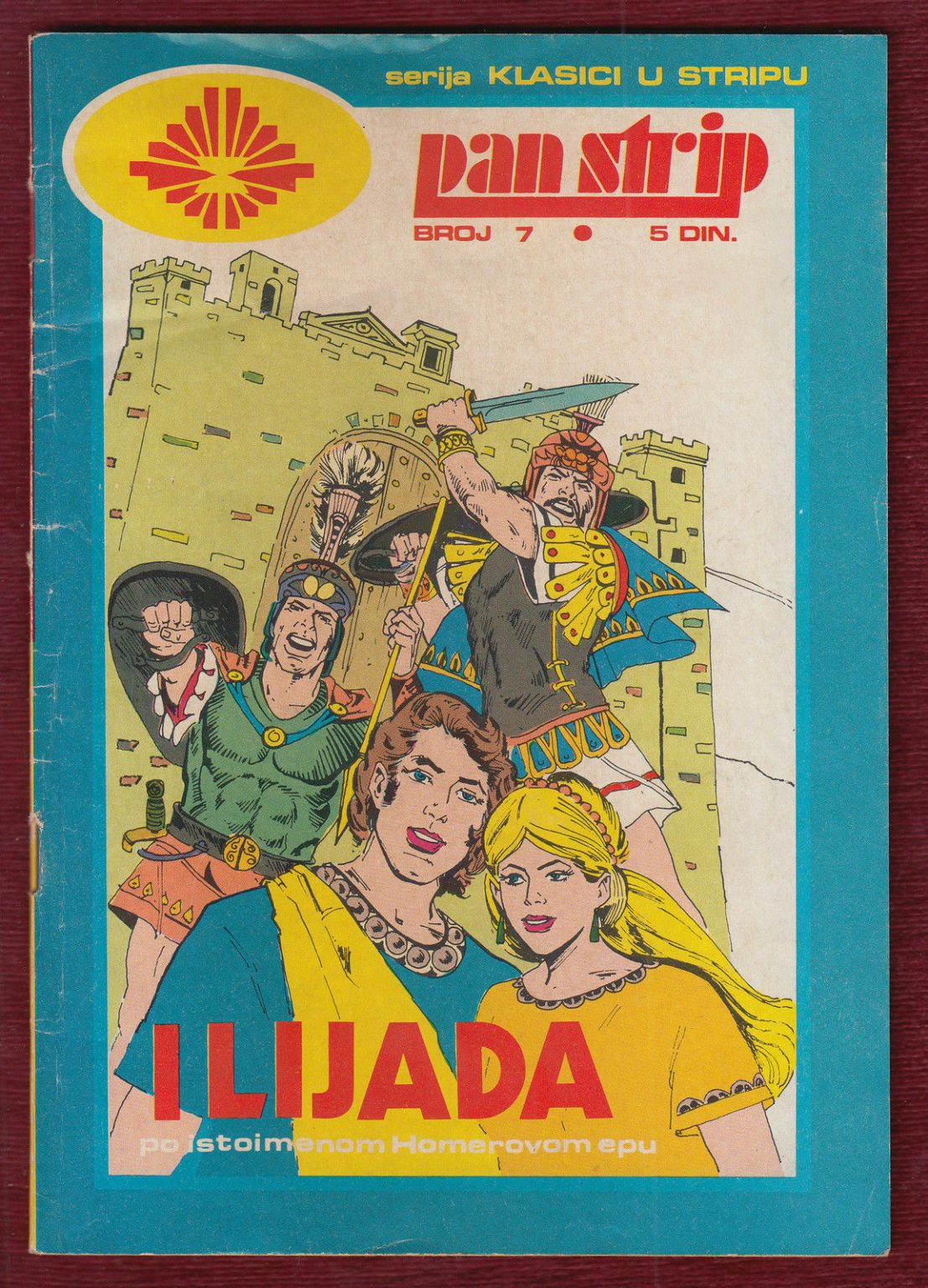 1976 Ilijada Strip za Decu Iliad Homer Epic Comic Illustrated Children ...
