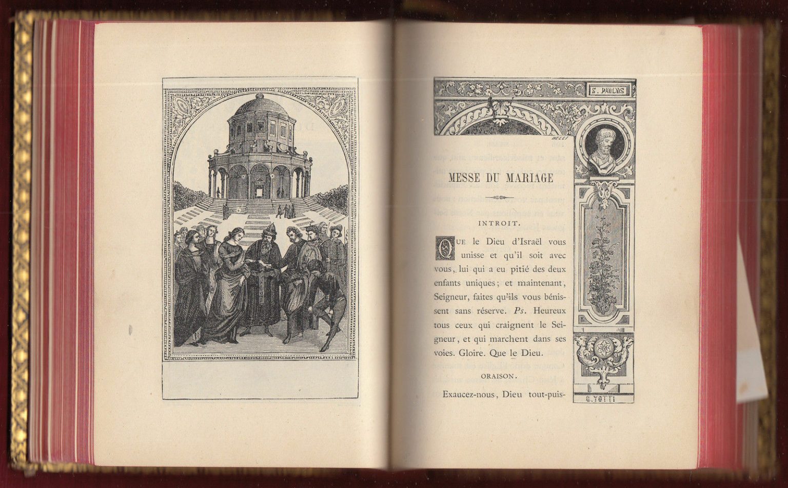 Missal 1891 New Testament Catholic Religion French Antique Book