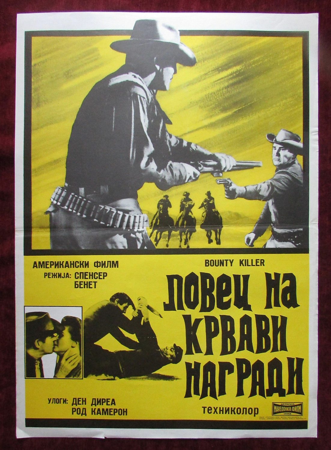 1965 Original Movie Poster The Bounty Killer Dan Duryea Rod Cameron ...