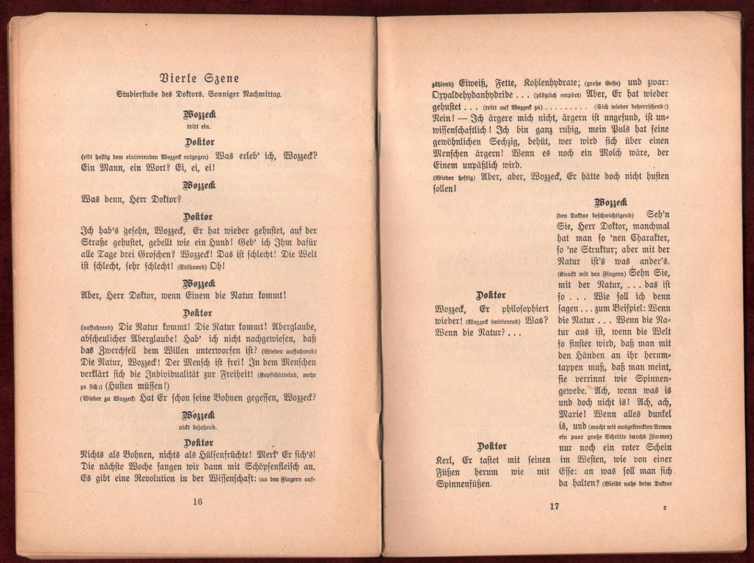 Wozzeck Opera Libretto Berg Alban 1923 Georg Buchner Woyzeck
