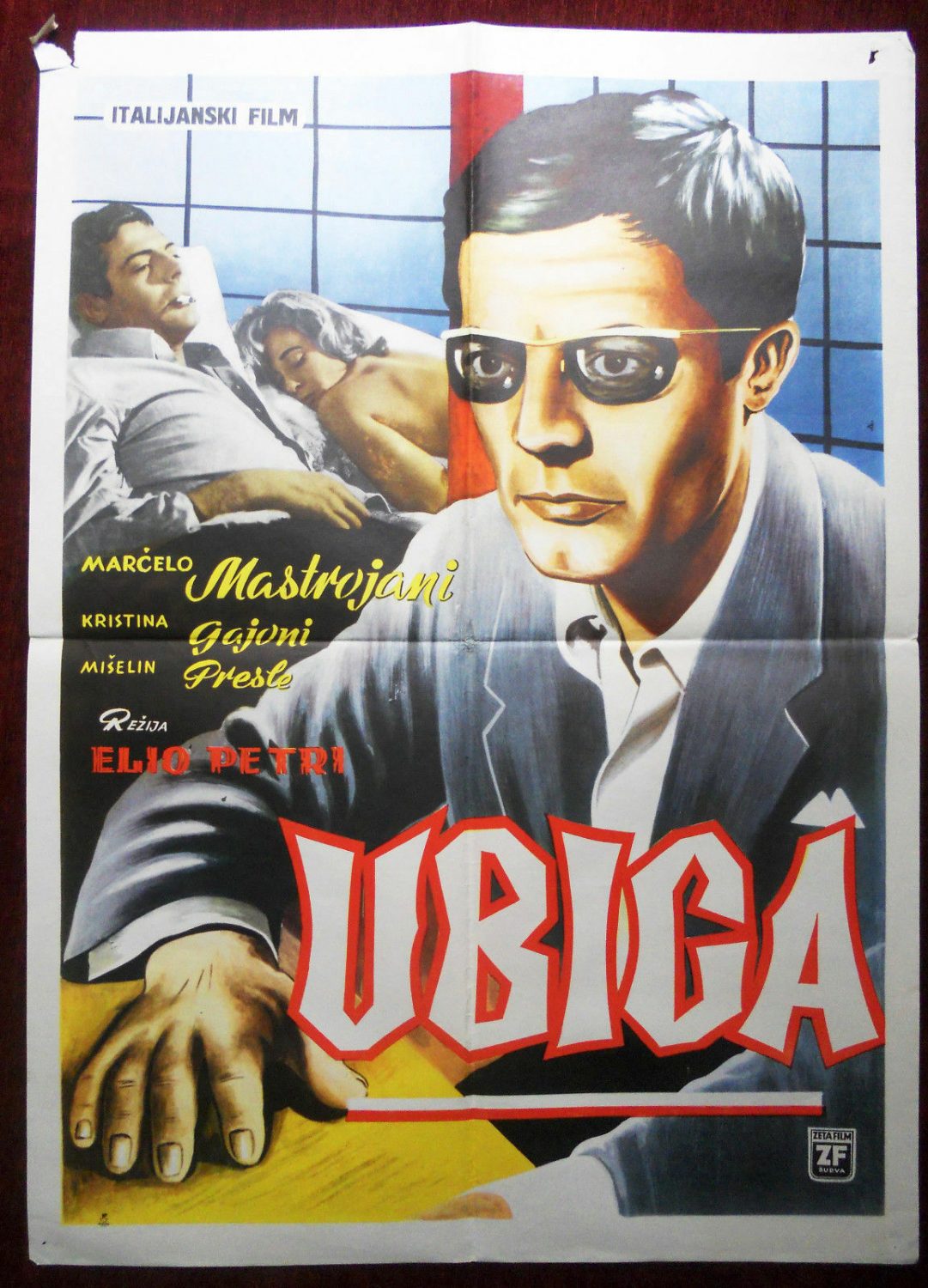 1961 Original Movie Poster L’Assassino Assassin Mastroianni Elio Petri ...