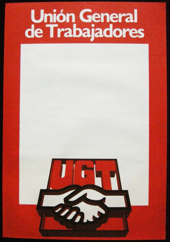 Original Poster Spain Union Workers Trabajadores UGT