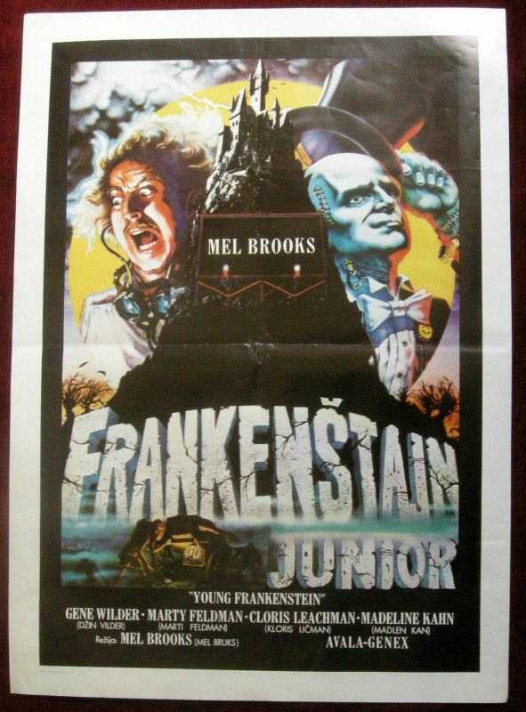 1974 Original Movie Poster Young Frankenstein Mel Brooks Gene Wilder ...