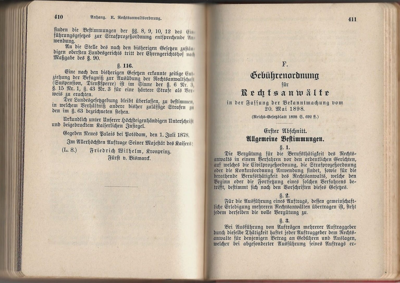 Civilprozessordnung Civil Procedure Code 1906 Law Act German Reich Deutsche