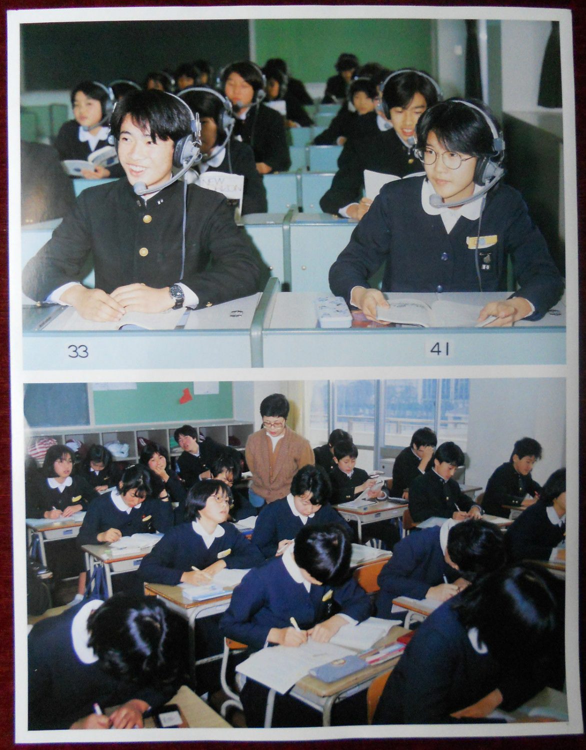 Original Exhibition Print JAPAN Photo School Education Students ...