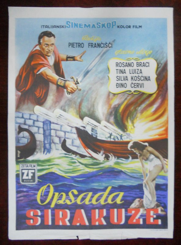 1960 The Siege of Syracuse Original Movie Poster Italian Film Pietro ...