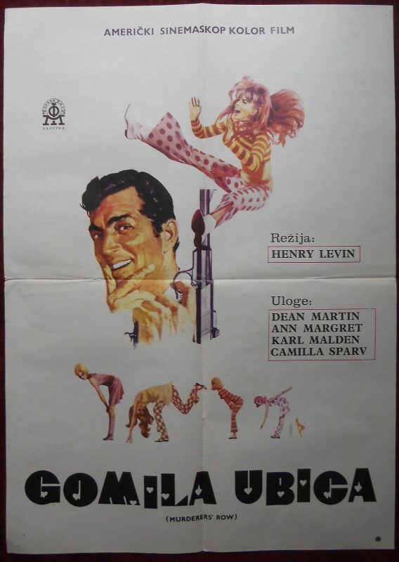 1966 Original Movie Poster Murderers' Row Henry Levin Dean Martin Ann ...